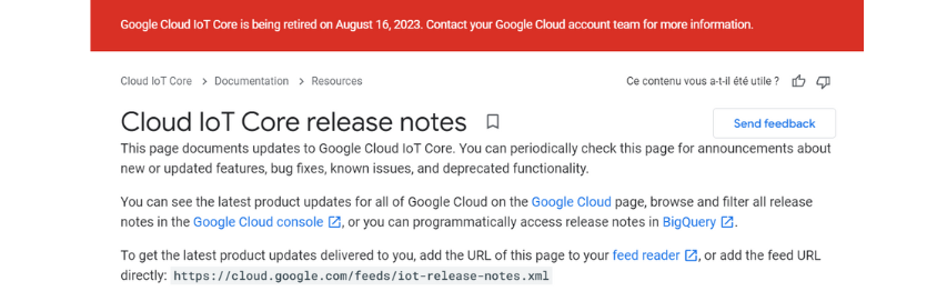 Les alternatives à Google Cloud IoT Core par SMILE - SIDO LYON